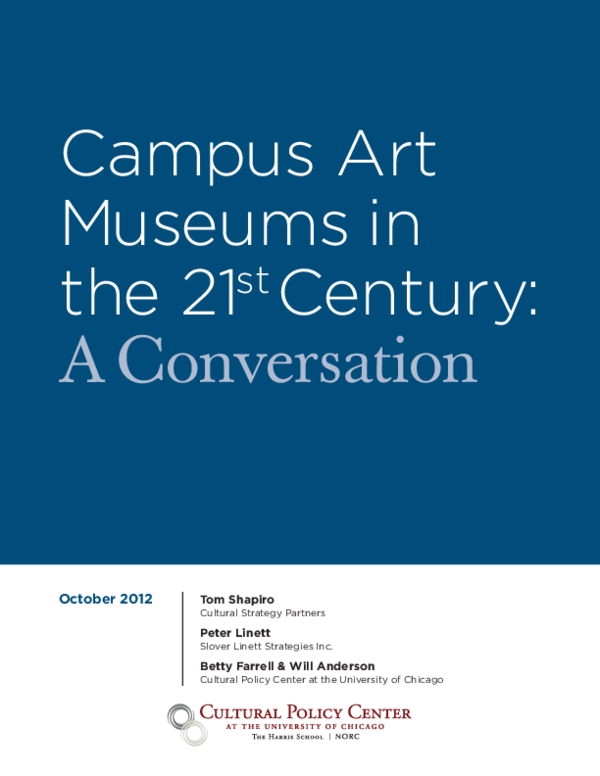 (PDF) Campus Art Museums in the 21st Century - Conversation Report