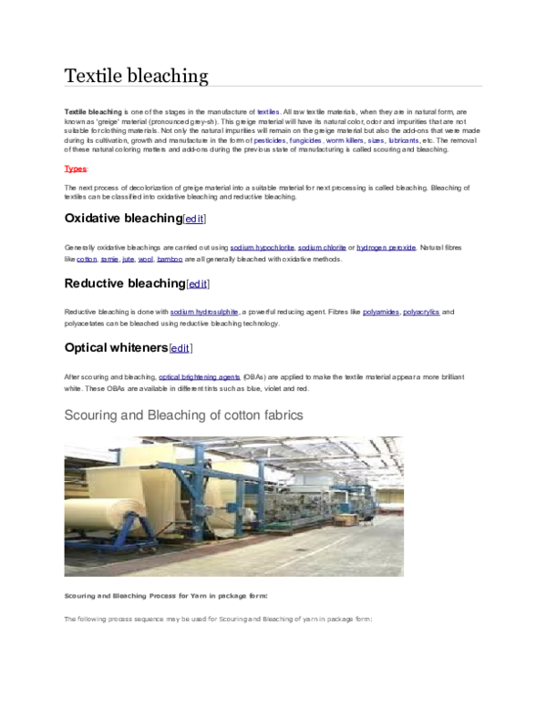 (DOC) Textile bleaching