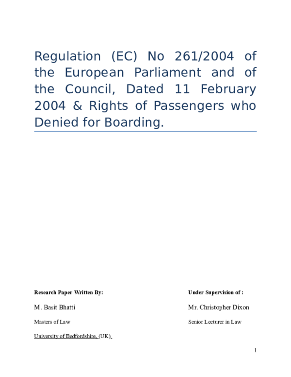 (DOC) Passenger's Right if Denied from Boarding