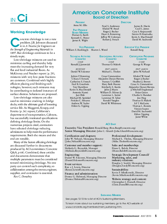 (PDF) Controlling Shrinkage Cracking Available technologies can provide nearly crack-free ...