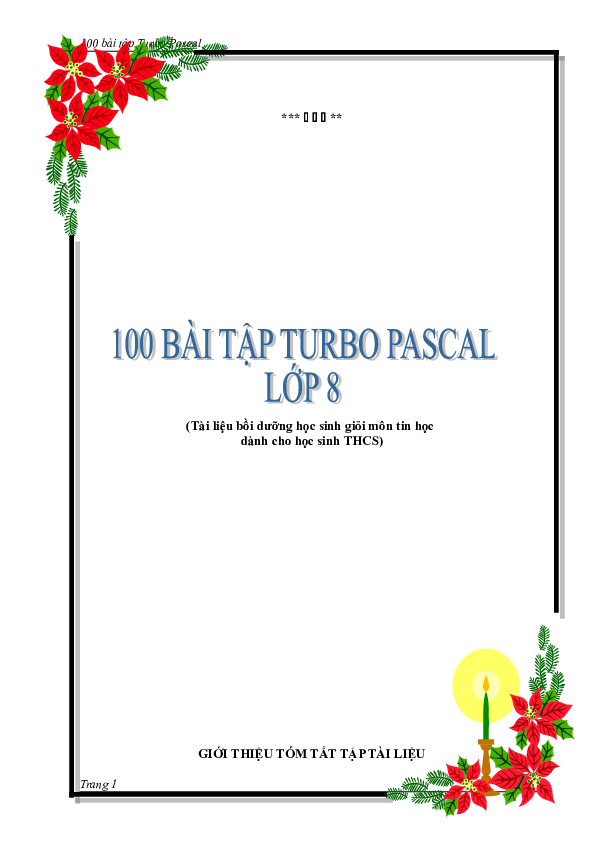 GI I THI U TÓM T T T P TÀI LI U