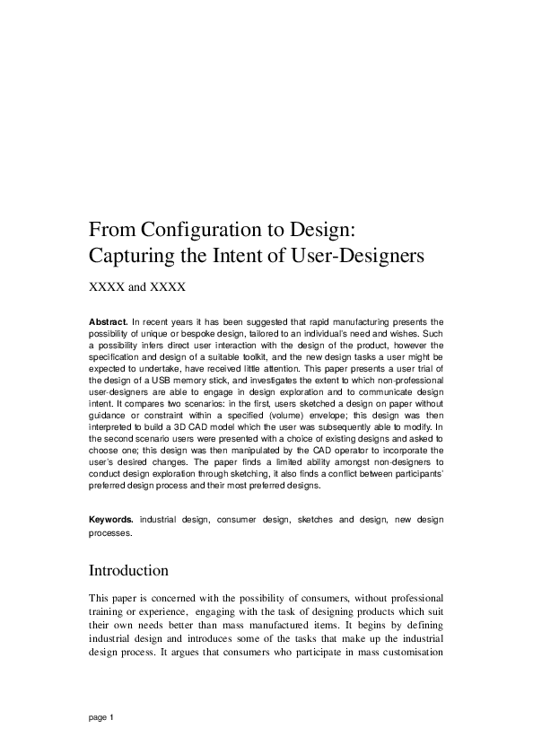 (DOC) From Configuration to Design: Capturing the Intent of User-Designers