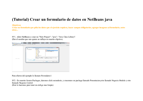 (DOC) Formularios en netbeans