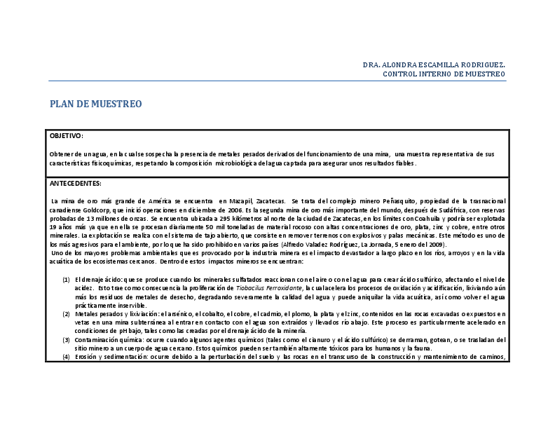 (PDF) PLAN DE MUESTREO OBJETIVO