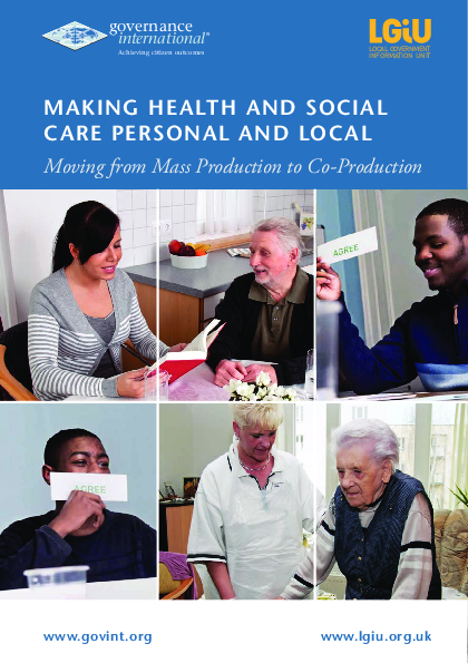 (PDF) Making Health and Social Care Personal and Local: From Mass ...