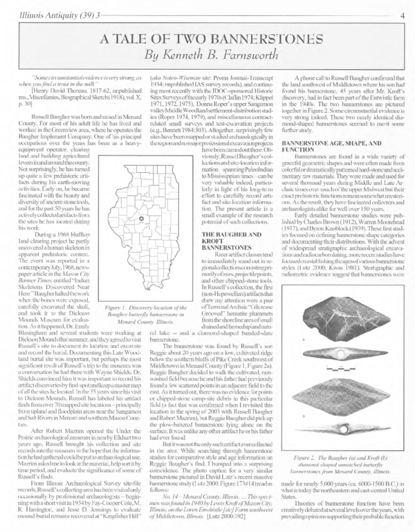 A Tale of Two Bannerstones. In Art and Archaeology. 2004 Illinois ...