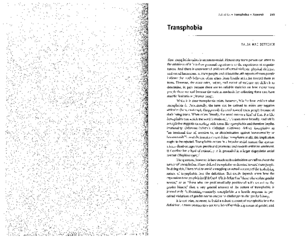 (PDF) Transphobia