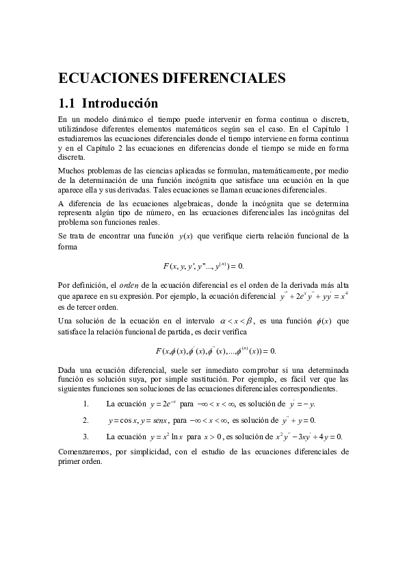 (PDF) ECUACIONES DIFERENCIALES