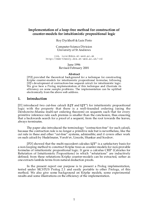 (PDF) Implementation of a loop-free method for construction of counter ...