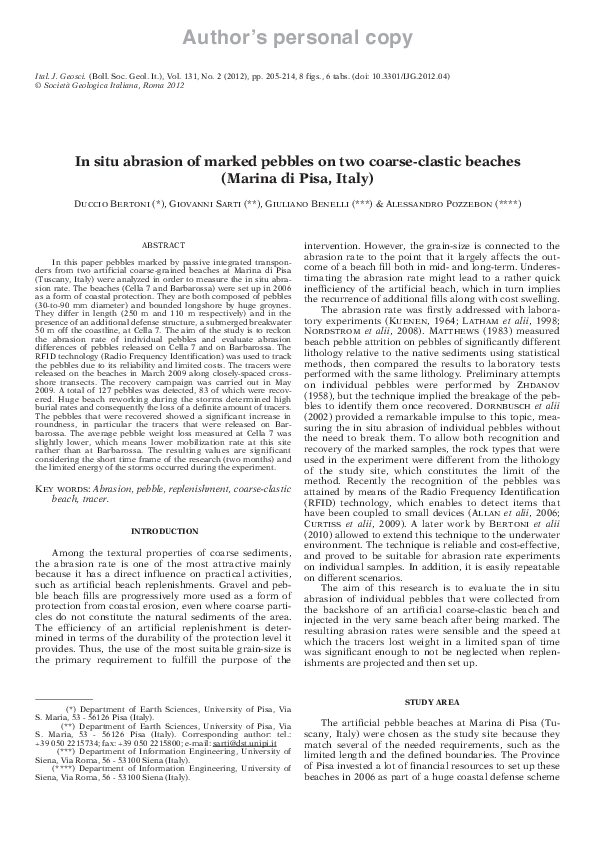 (PDF) Bertoni D, SARTI G, Benelli G., Pozzebon A. (2012). In situ ...
