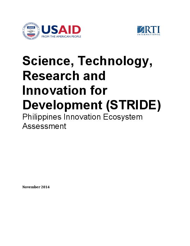 Philippines Innovation Ecosystem Assessment