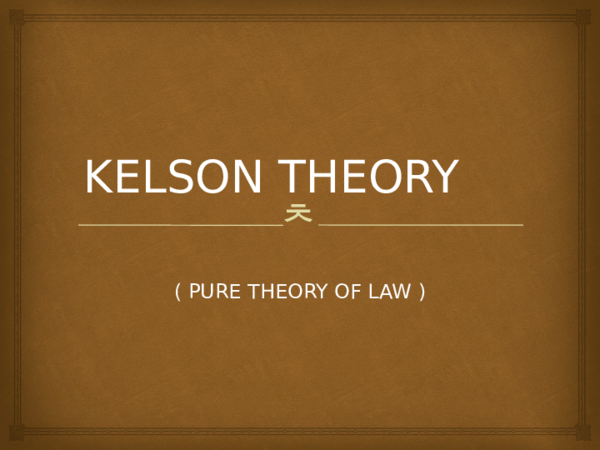(PPT) KELSON THEORY
