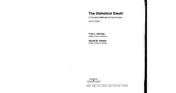 (PDF) The statistical sleuth A course in methods o