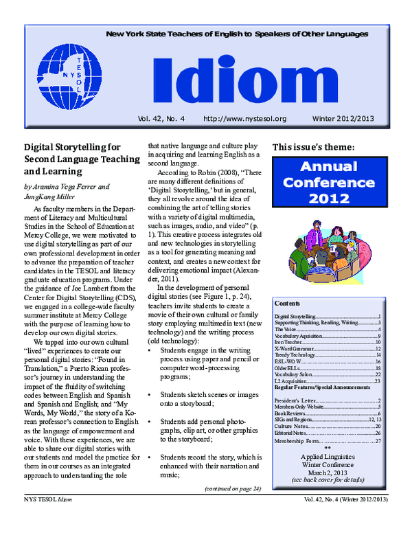 (PDF) Learning and teaching conversational English. Idiom (Journal of ...