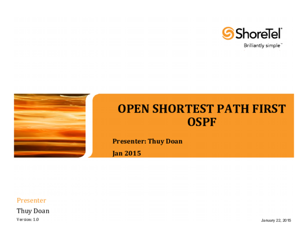 (PDF) OPEN SHORTEST PATH FIRST OSPF