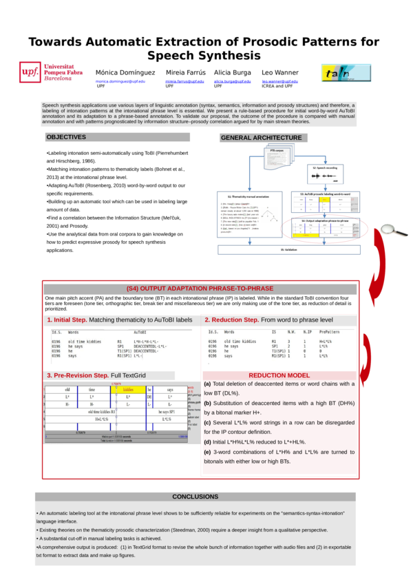 (PDF) Poster: Towards Automatic Extraction of Prosodic Patterns for ...