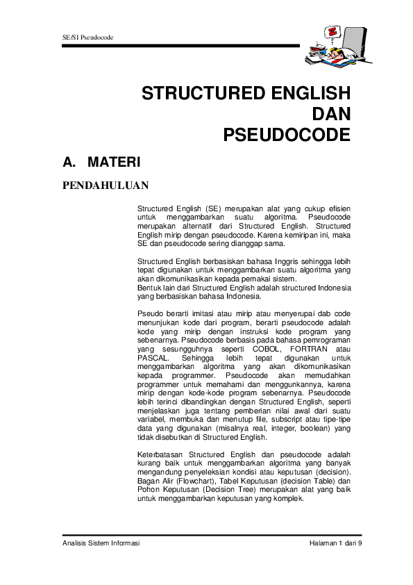 (PDF) Modul Pseudocode