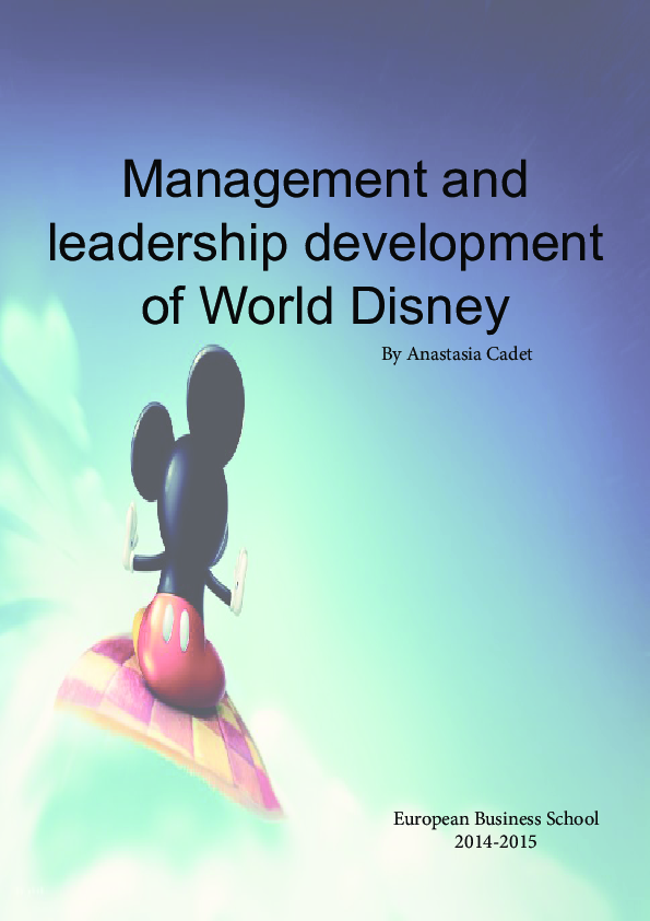 (PDF) Management and leadership development of World Disney