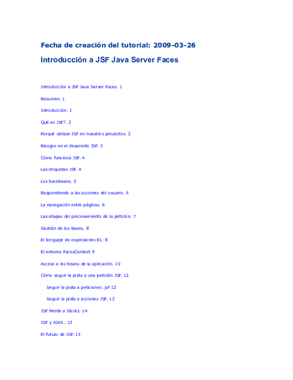 (DOC) Fecha de creación del tutorial: 2009-03-26 Introducción a JSF ...