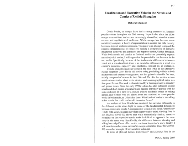 (PDF) Focalization and Narrative Voice in the Novels and Comics of ...