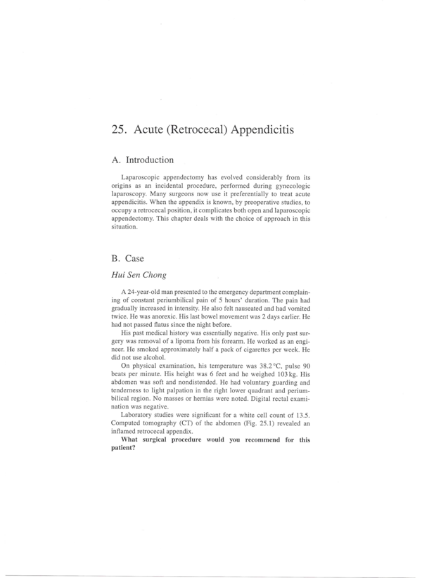 (PDF) Acute (Retrocecal) Appendicitis