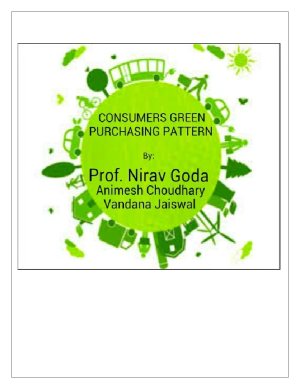 (DOC) Consumer Green Purchasing Pattern