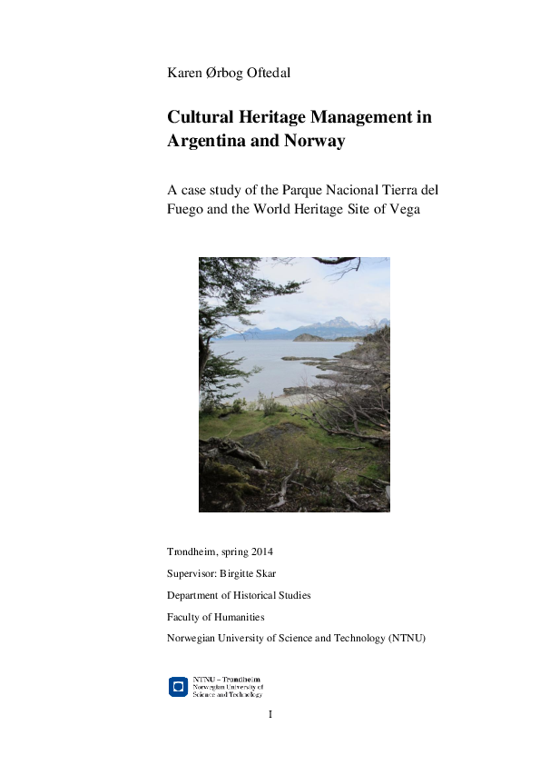 (PDF) Cultural Heritage Management in Argentina and Norway. A case ...