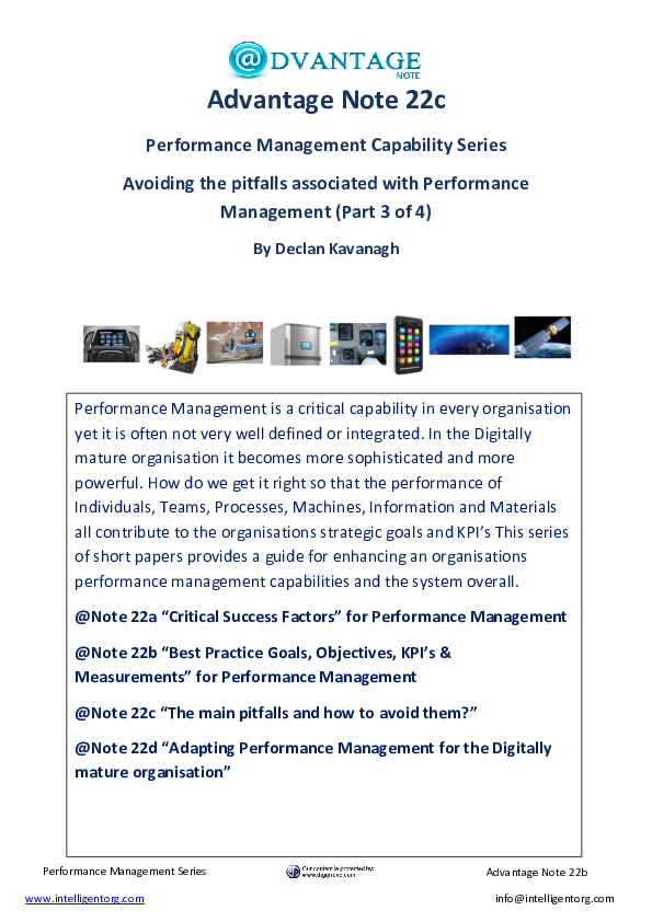 Avoiding the pitfalls of performance management systems