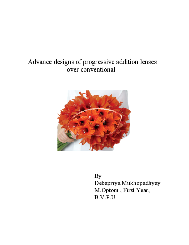 (PDF) Advance design of progressive addition lenses over conventional