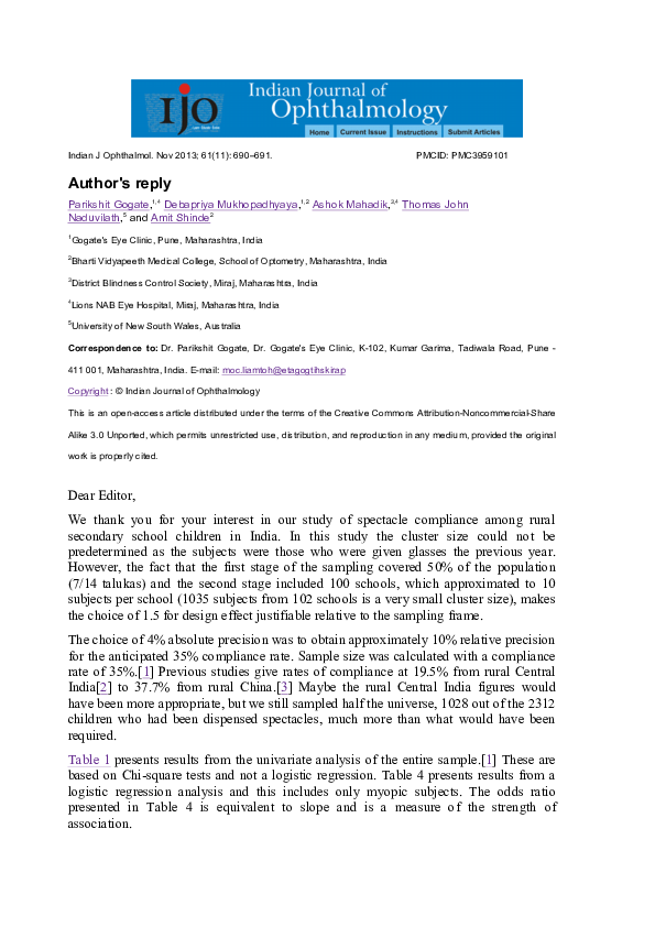 (PDF) A letter to the editor of IJO