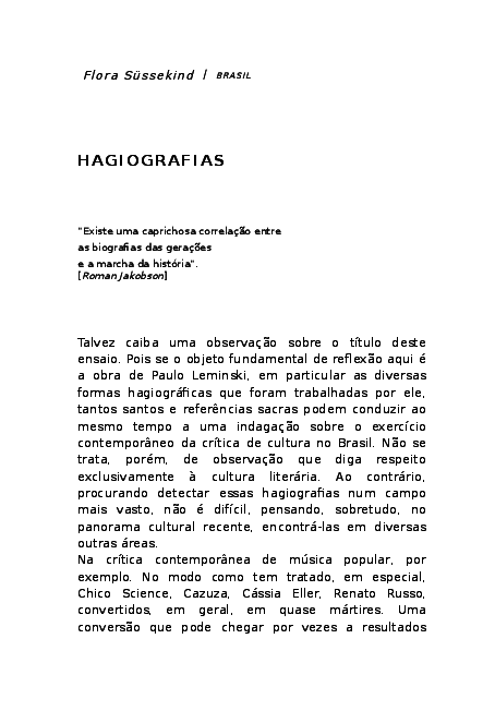 (PDF) hagiografias