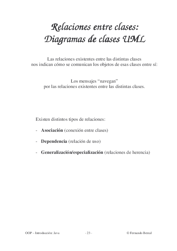 (PDF) OOP – Introducción: Java -23 - © Fernando Berzal