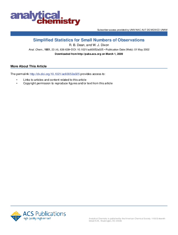 (PDF) Subscriber Simplified Statistics for Small Numbers of ...