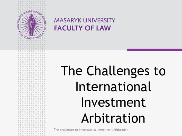(PPT) Introduction into International Investment Arbitration