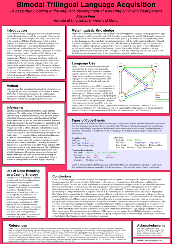 (PDF) [Poster] Bimodal Trilingual Language Acquisition - A case study ...