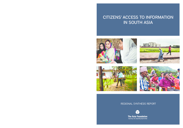 (PDF) Citizens' access to information in South Asia