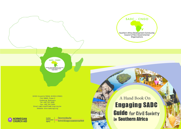 (PDF) Engagement with SADC: Handbook for Civil Society