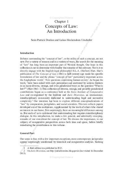 (PDF) Concepts of Law: An Introduction