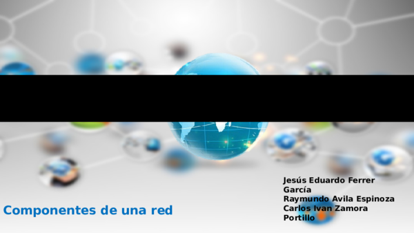 (PPT) Componentes de una red