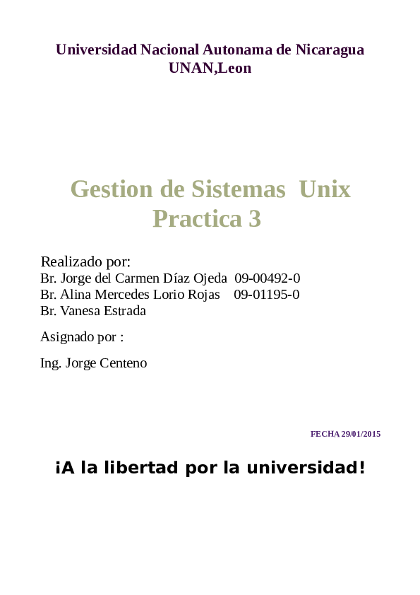 (PDF) gestion de unix
