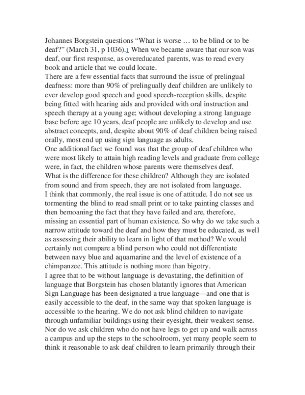 (DOC) Implications of prelingual deafness