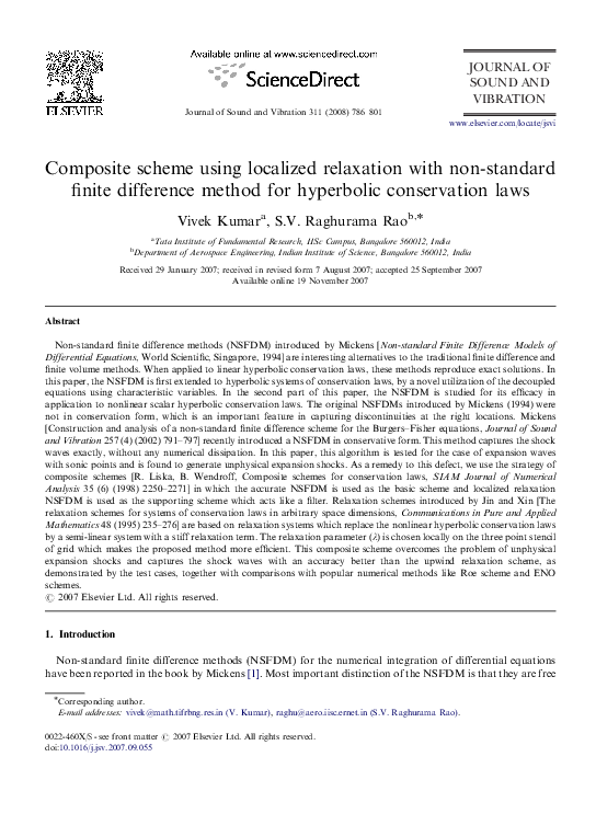 Pdf Composite Scheme Using Localized Relaxation With Non Standard