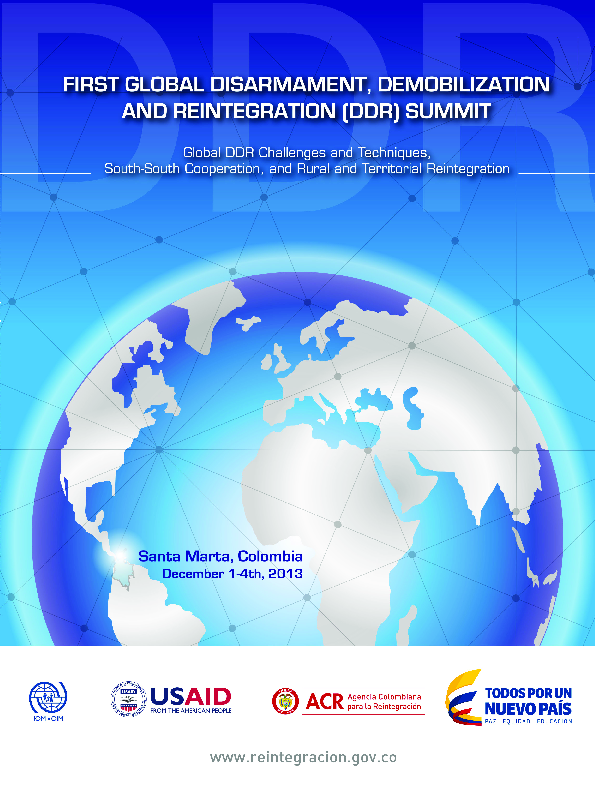 (PDF) First Global Disarmament, Demobilization and Reintegration (DDR ...