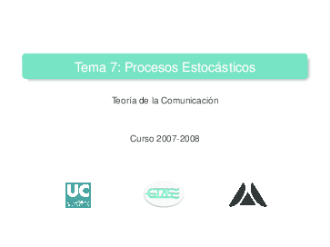 (PDF) Tema 7: Procesos Esto asticos