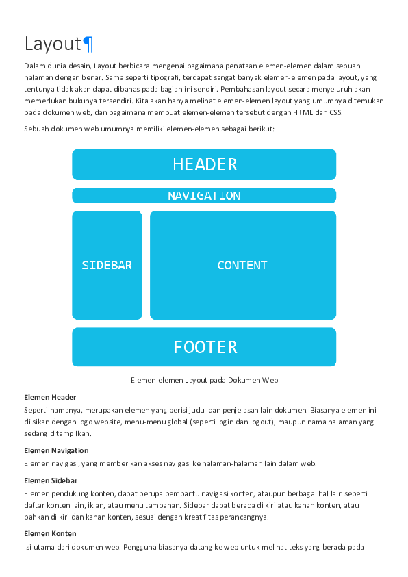 (PDF) Layout — Desain Web Dasar