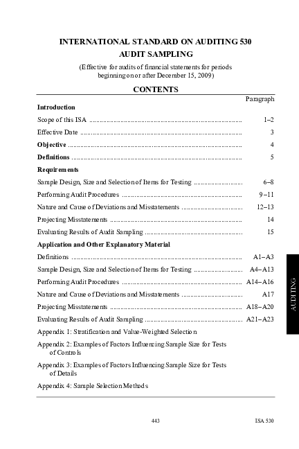 (PDF) audit sampling