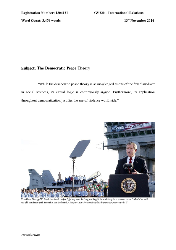 (DOC) Democratic Peace