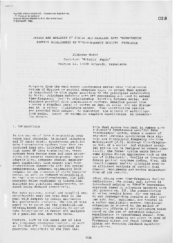 (PDF) Design and Analysis of Serial and Parallel Data Transmission ...