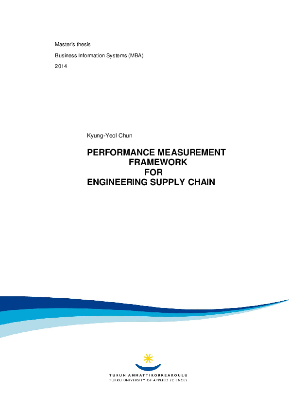 (PDF) Performance Measurement Framework for Engineering Supply Chain