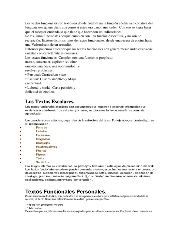 (DOC) Los textos funcionales